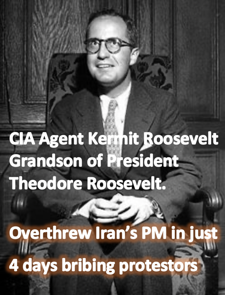 It took 1 CIA agent 4 days to oust democratically elected Iranian ...